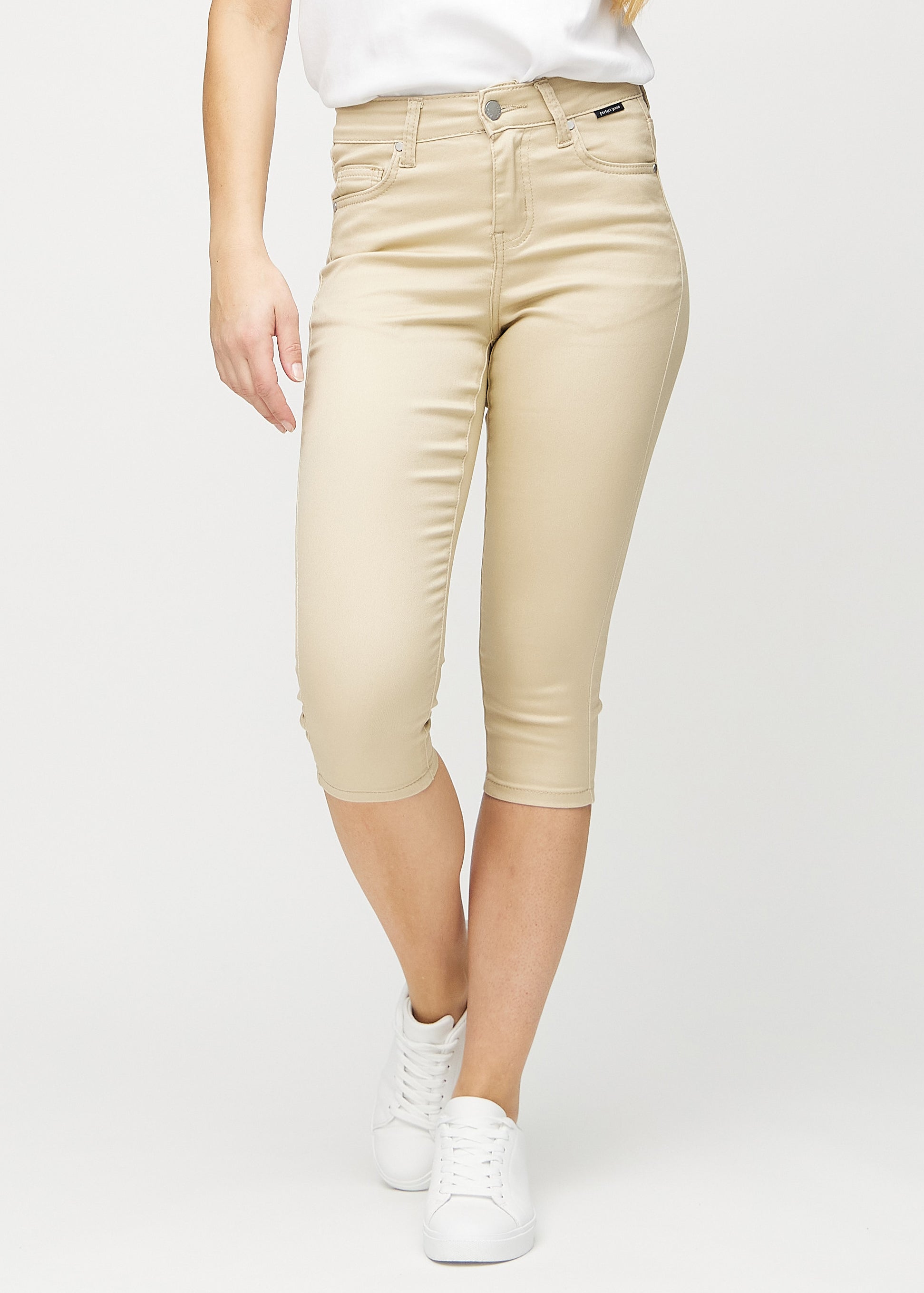 Gazelles™ Skinny Capris – Beige – Dame | Perfect Jeans